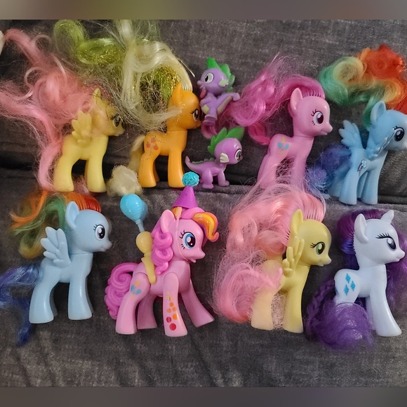 My Little Pony | Toys | Lot Of 8 My Little Ponys Colorful Pony Toy Set ...